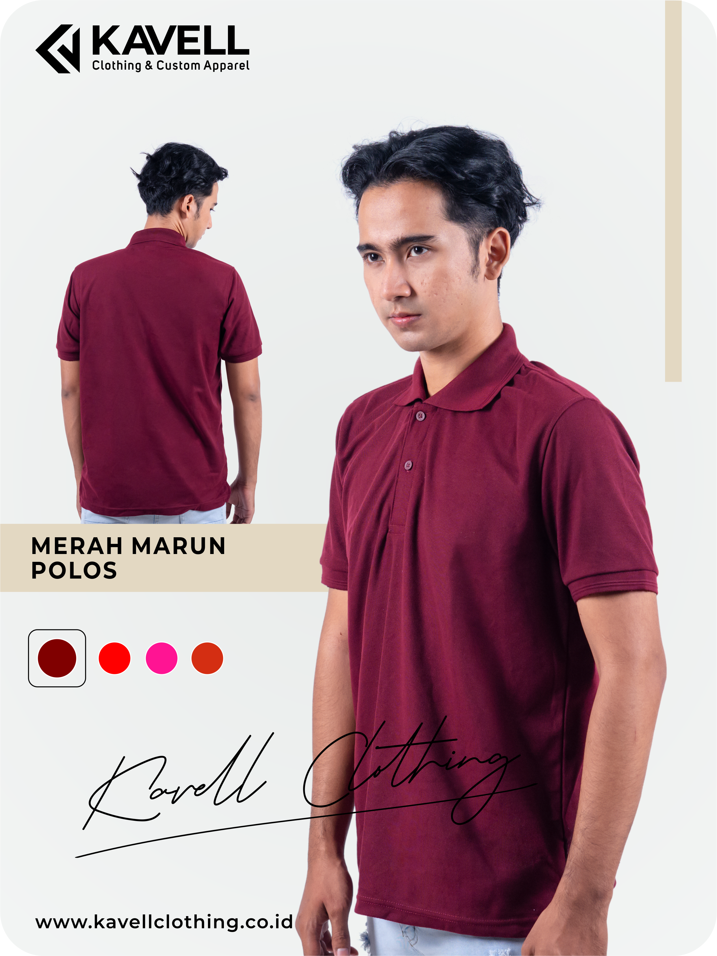 Kaos Polo Polos Siap Bordir - Jual Kaos Polo Jogja Berkualitas - Kavell ...